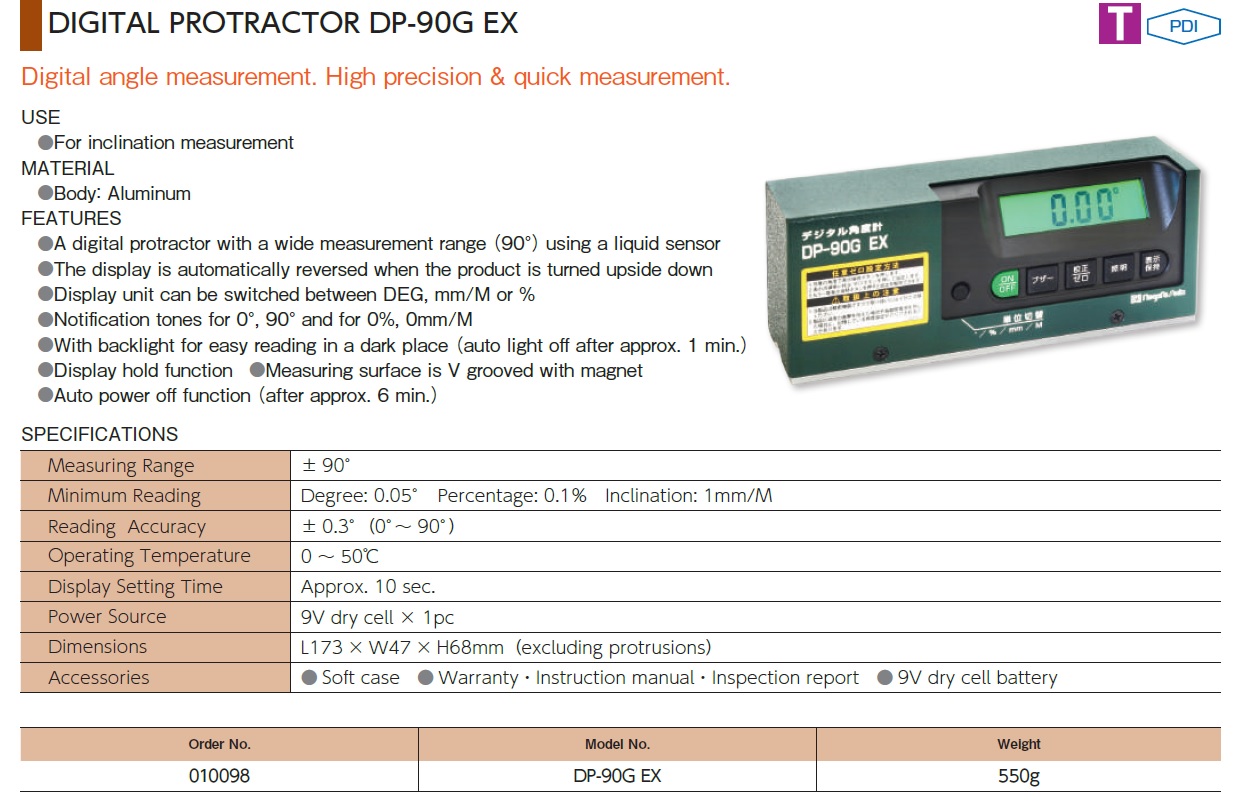 Ichiban Precision Sdn Bhd - SK - SK Digital Protractor